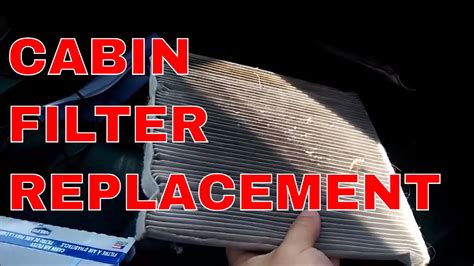 How To Change Your Cabin Filter YouTube
