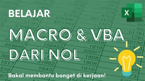 BELAJAR MACRO DAN VBA DARI NOL 2021 YouTube