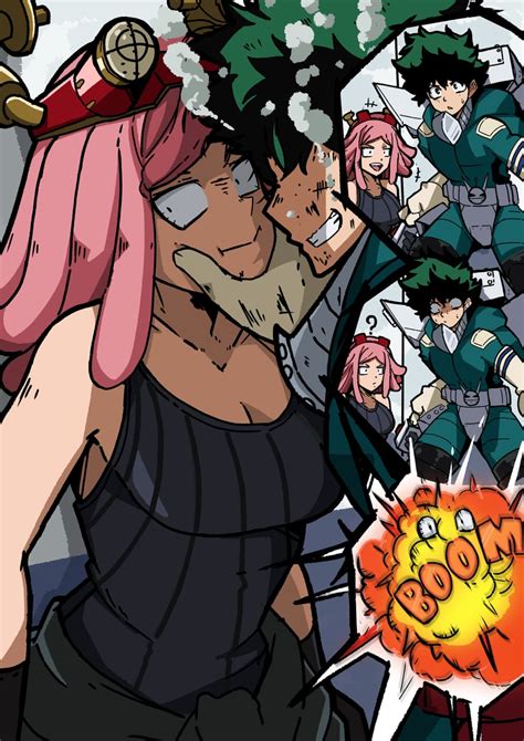 Midoriya Izuku And Hatsume Mei Boku No Hero Academia Drawn By Mark