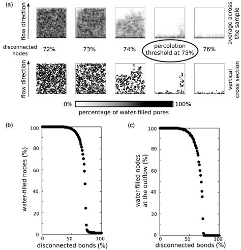 bond percolation in a cubic lattice with varying percentage of download scientific diagram