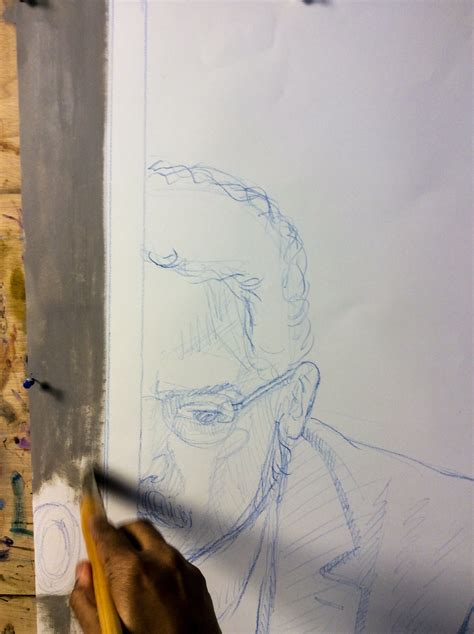 Entre el dibujo y la pintura Experimentos de óleo sobre papel