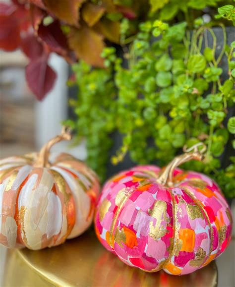 Hand Painted Pumpkins Fall Decor Fall Pumpkin Decor In 2024