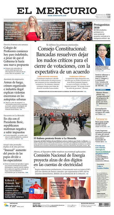 Portada El Mercurio Protagonistas 2030 El Mercurio Protagonistas