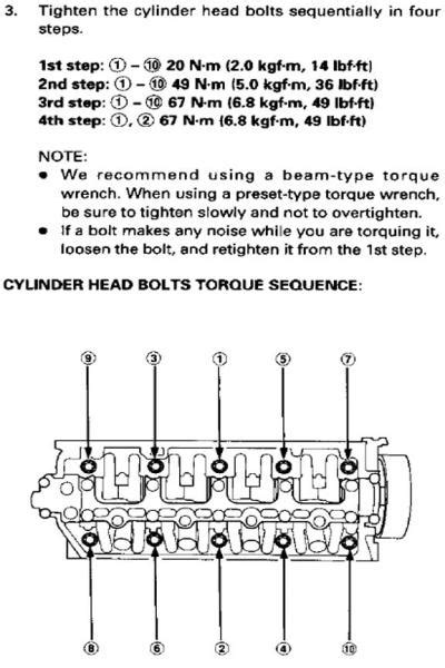 Torque Sequence For D16y7 Honda Tech