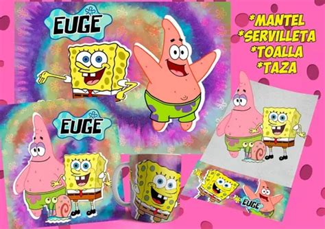 Plantillas Para Sublimar Set Bob Esponja