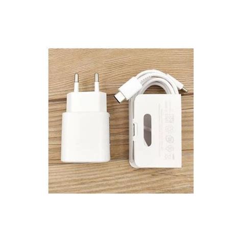 Samsung Chargeur COMPLET 25W Ultra Rapide CABLE TYPE C POUR S20 A S21
