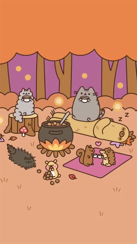 Top More Than Wallpaper Pusheen In Cdgdbentre