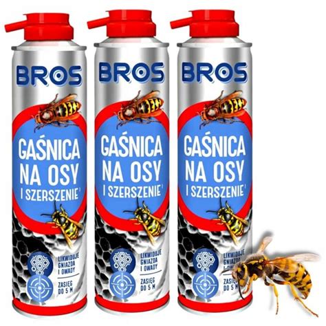 Gaśnica na osy i szerszenie Bros 300 ml x 3 sztuki ERLI pl