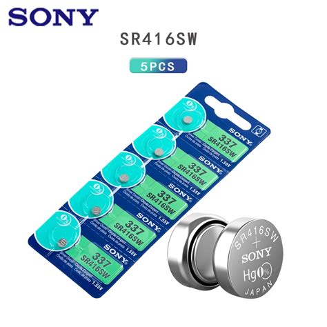 Pcs Sony Original New Watch Battery Sr Sw Silver V Button