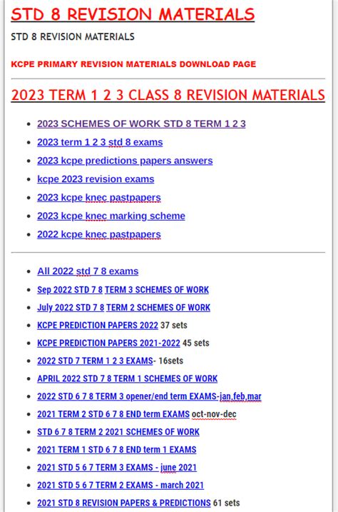 FORM 2 END TERM EXAMS 2023 KCSE ONLINE