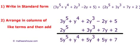 how to add polynomials and subtract polynomials examples practice problems explained step by