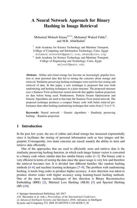 pdf a neural network approach for binary hashing in image retrieval