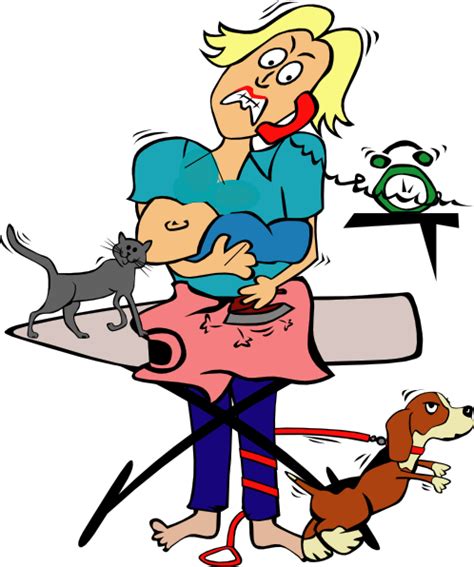 Mom Busy Clip Art At Clker Vector Clip Art Online Royalty Free