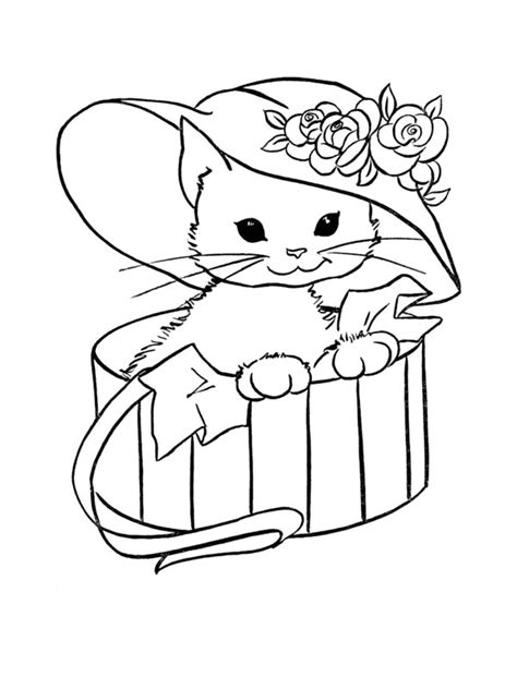 Coloriage De Chaton Trop Mignon A Imprimer Gratuitement Coloriage De