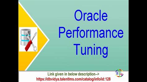 Oracle Performance Tuning Video Tutorial 2024 Dbvidya Oracle SQL