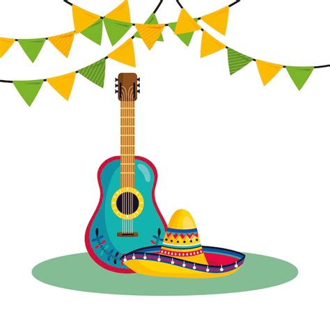 Dibujos Animados De La Cultura Mexicana Vector Premium