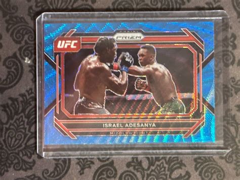 Mavin Prizm Ufc Israel Adesanya Blue Wave Prizm Card Sp