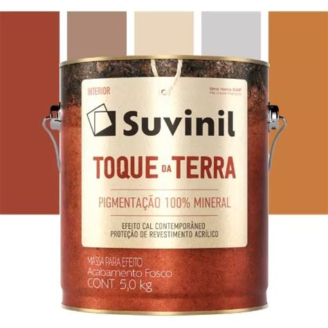 Massa Para Efeitos Toque Da Terra 5kg Suvinil Escolha A Cor Frete grátis