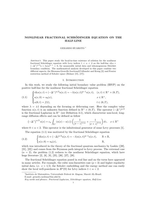 pdf nonlinear fractional schrödinger equation on the half line