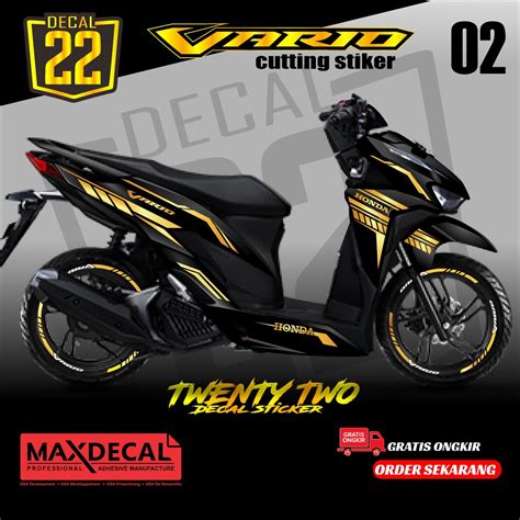 Jual Cutting Sticker Vario 150 125 Aksesoris Motor Stiker Honda