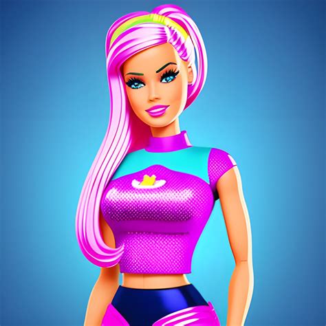 Barbie Pop Art Barbie Vector Barbie Fantasy Concept Art K