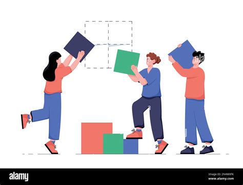 Abstract Teamwork Process Stock Vector Image Art Alamy