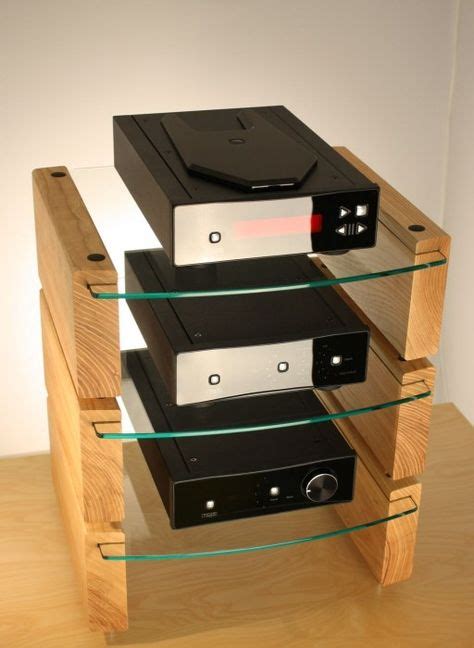 Solid Oak Cantilever Hi Fi Rack In 2019 Audio Rack Hifi Stand Diy