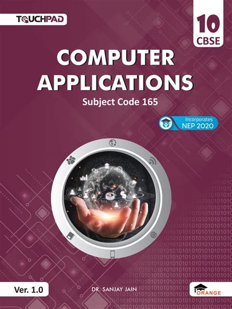 Touchpad Computer Applications Class 10 A Textbook For Subject Code