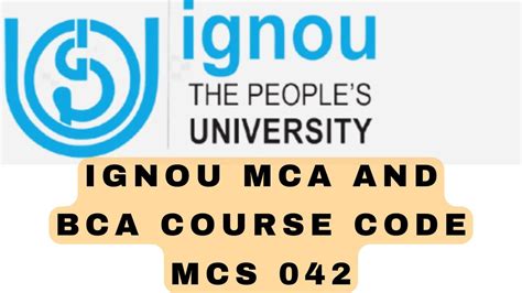 Ignou Bca Mca Mcs Important Questions Youtube