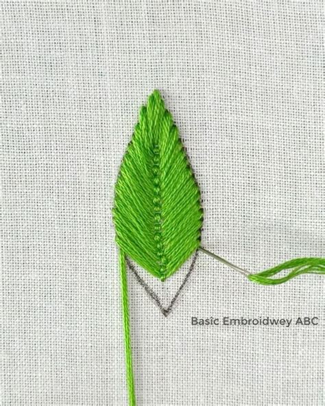 Hand Embroidery Tutorial Fly Stitch Leaf Embroidery Tutorial Class 8