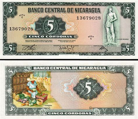 Nicaragua Cordobas Unc P Serie C Fortumor Numismatic Center
