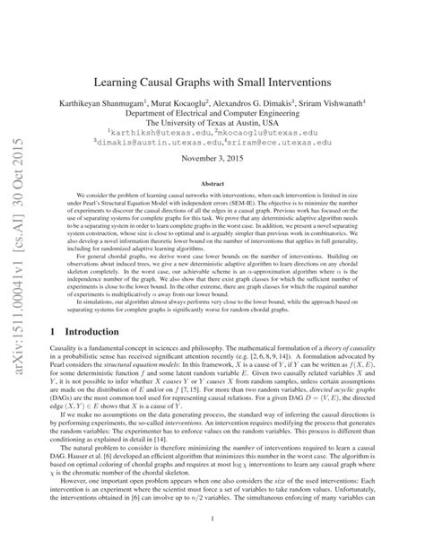 learning causal graphs with small interventions deepai