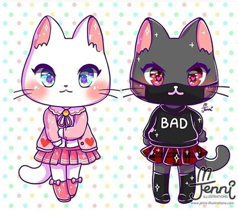 Cat Kawaii Chibi Cute Cat Drawing