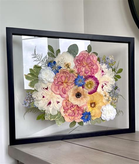 Pressed Roses Pressed Flowers Frame Dried Flowers Crafts Pressed
