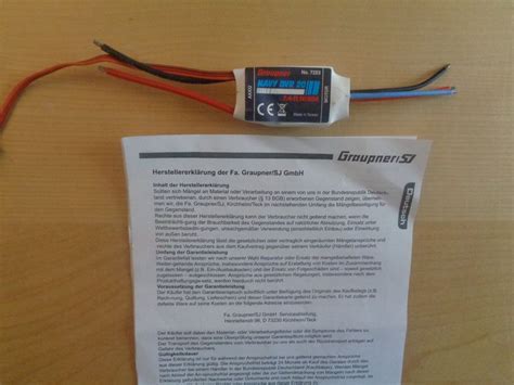 Brushless Regler Navy Bvr 20 Von Graupner Kaufen Auf Ricardo