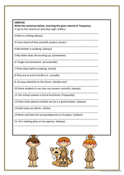 Adverbs Of Frequency Fran Ais Fle Fiches Pedagogiques Pdf Doc