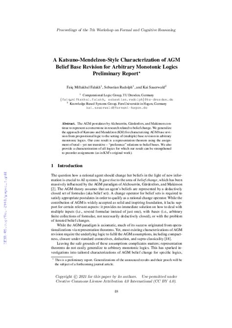 pdf non monotonic inference on sequenced belief bases preliminary report rohit parikh