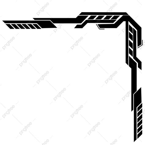 Futuristic Border PNG Picture Tech Futuristic Border Futuristic