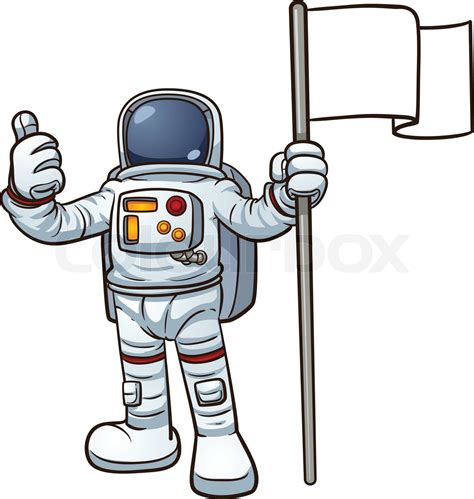Cartoon Astronaut Stock Vector Colourbox