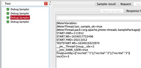 how to increment json object properties values to dynamically populate the json body of a jmeter