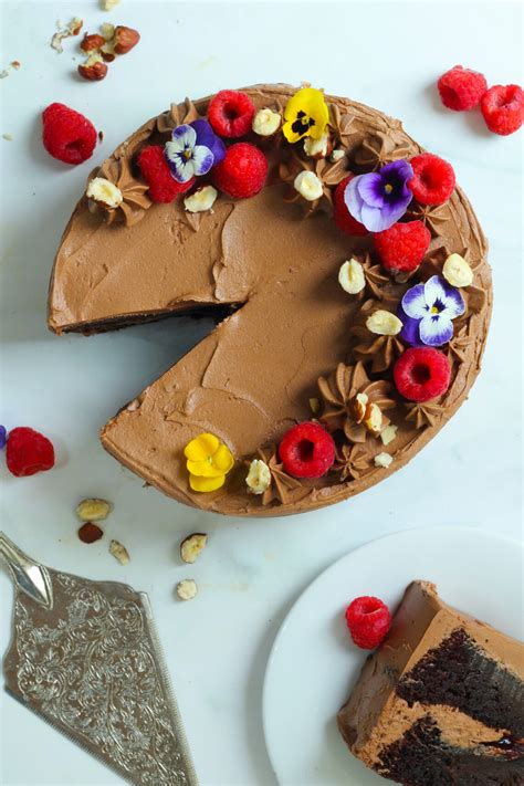 Recipe Chocolate Raspberry Hazelnut Fudge Cake Chef Shane Smith