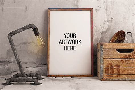 Free Vintage Poster Mockup Dealjumbo