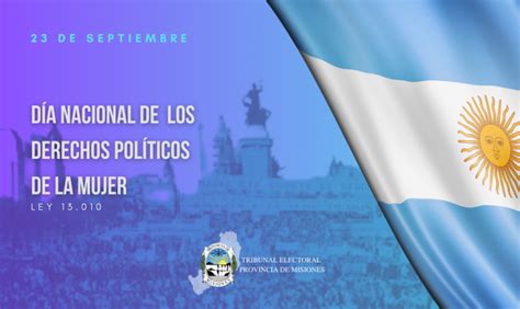 23 de septiembre Día Nacional de los Derechos Políticos de la Mujer