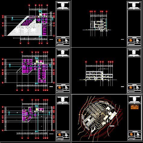 Edificio De Oficinas En AutoCAD Librería CAD