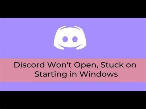 How To Fix Discord Wont Open Error When Youre Stuck On Starting In