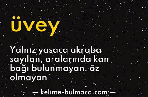 Üvey Ne Demek Üvey Anlamı Nedir 2023 TDK Sözlük Anlamı Slogan Adlar
