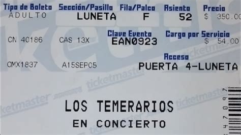 Los Precios De Los Boletos De Los Temerarios 2022 Cuanto Cuestan