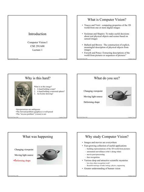 PDF What Is Computer Vision Introduction Recognition 2 D Image