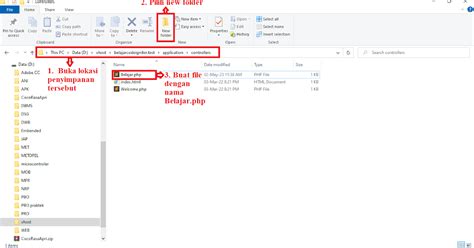 membuat controllers dengan method index view dan edit pada codeigniter 3