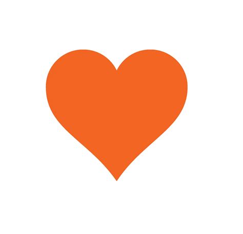 Orange Heart Love Heart Illustration Flying Love Love Orange Clip